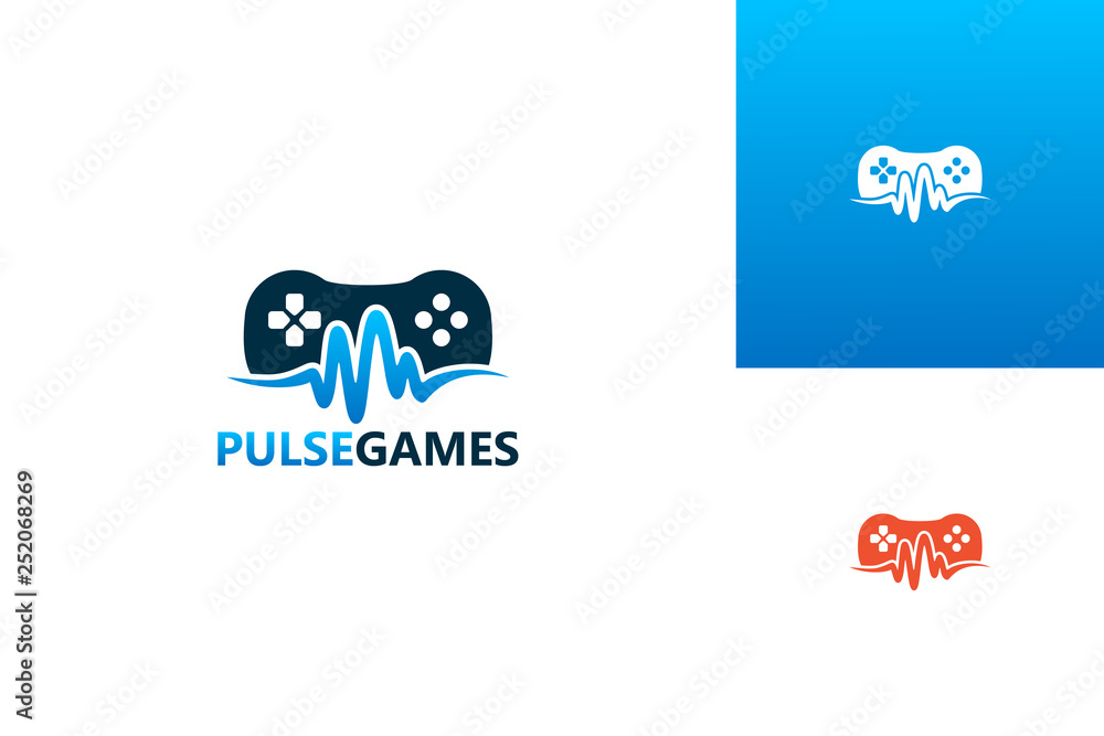 Pulse Game Logo Template Design Vector, Emblem, Design Concept ...