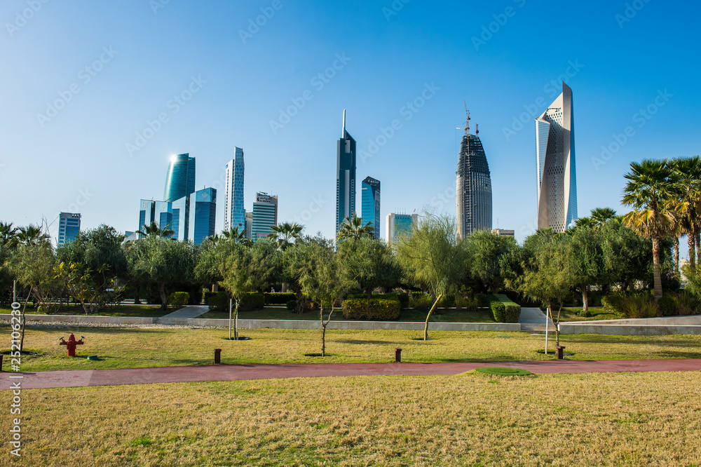 Arabia, Kuwait, Kuwait city and Al Shaheed Park Stock Photo | Adobe Stock
