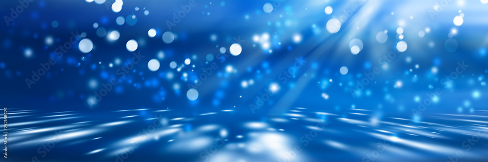 perspective floor backdrop blue room studio with light blue gradient ...