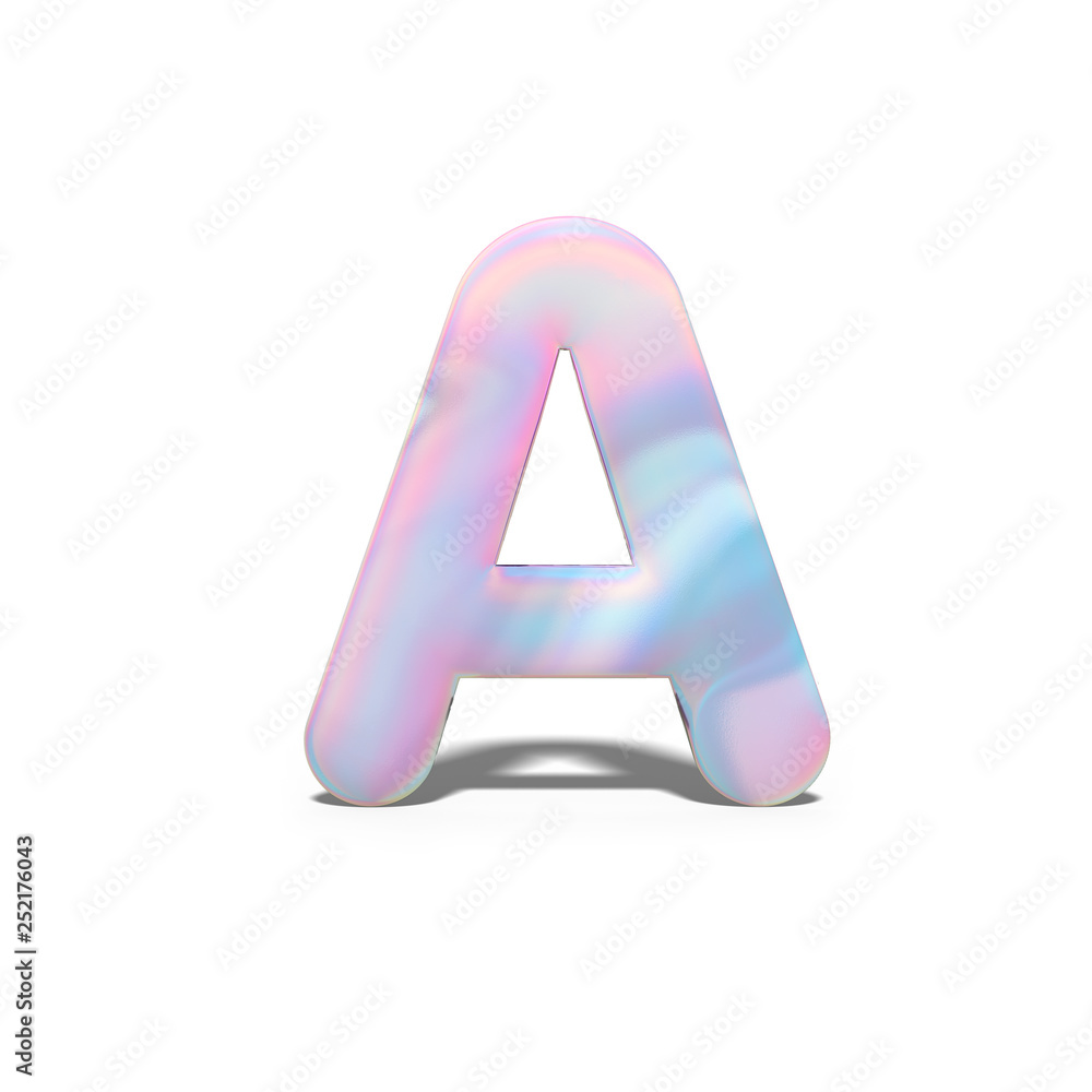 Blue Capital Letter A