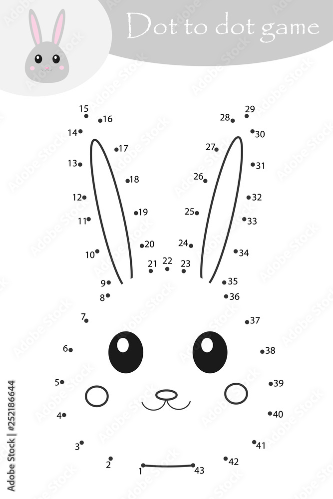 Easter Dot To Dot Coloring Pages