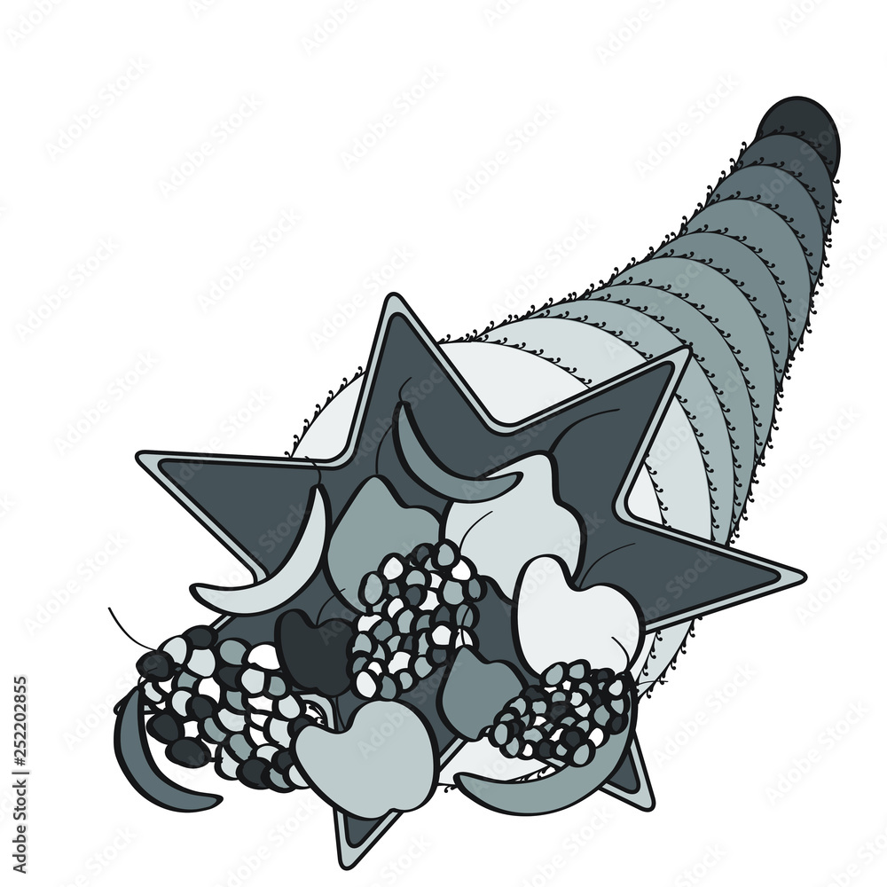 Masonic symbol of the Steward for Blue Lodge Freemasonry Stock Vector ...