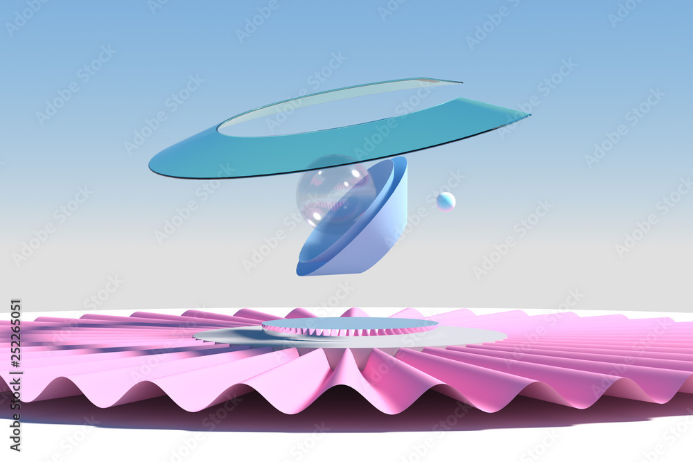 3d rendering, pink creative graphic Stock Illustration | Adobe Stock