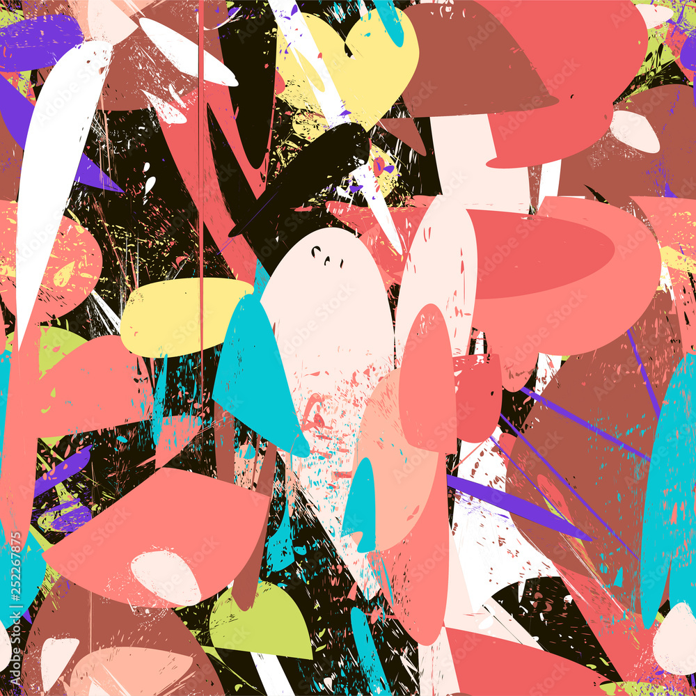 Abstract art vector background illustration. Multicolored textured ...