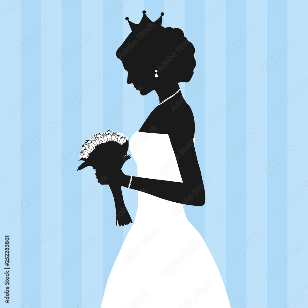 Wedding Dress Black Silhouettes