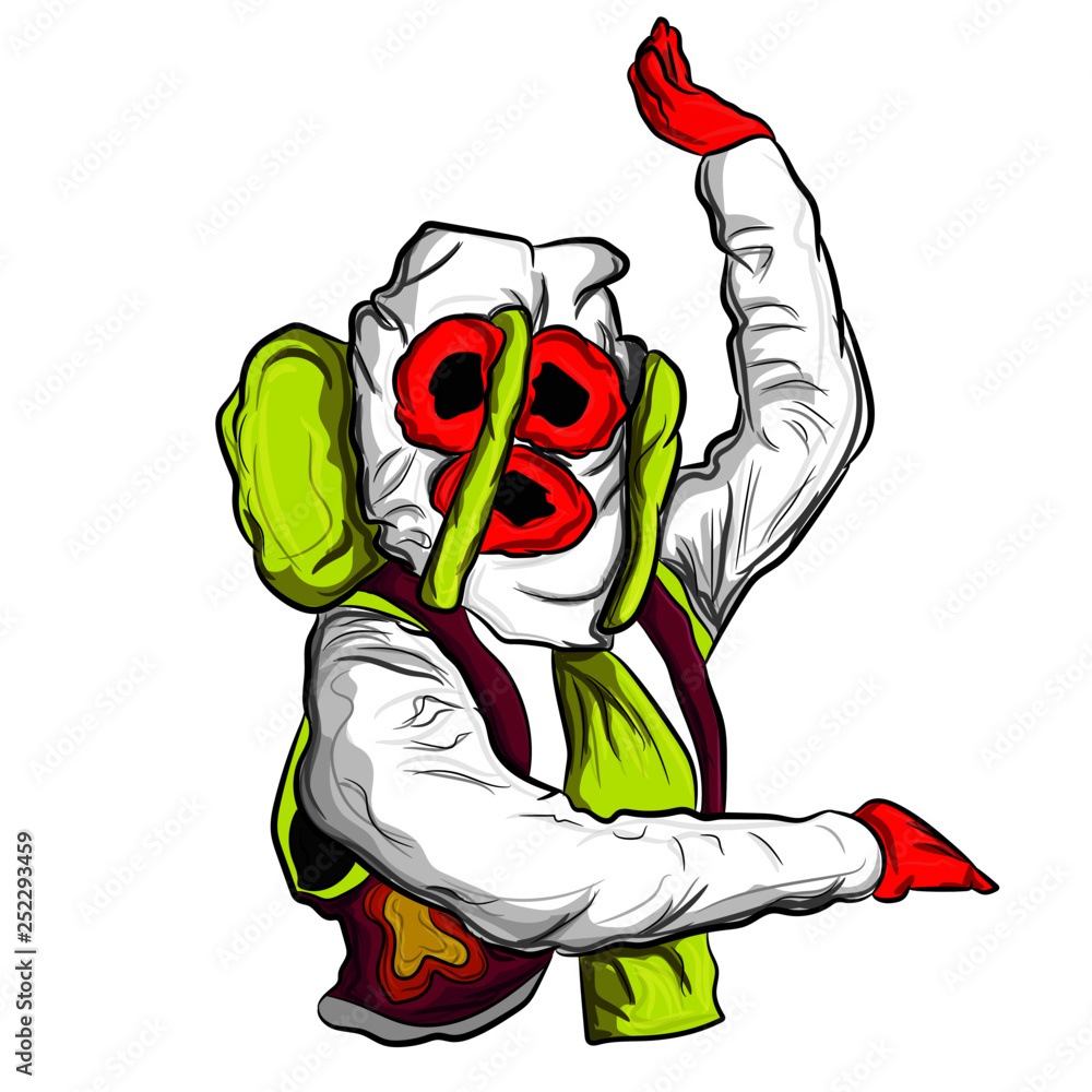 Marimonda Barranquilla vector de Stock | Adobe Stock