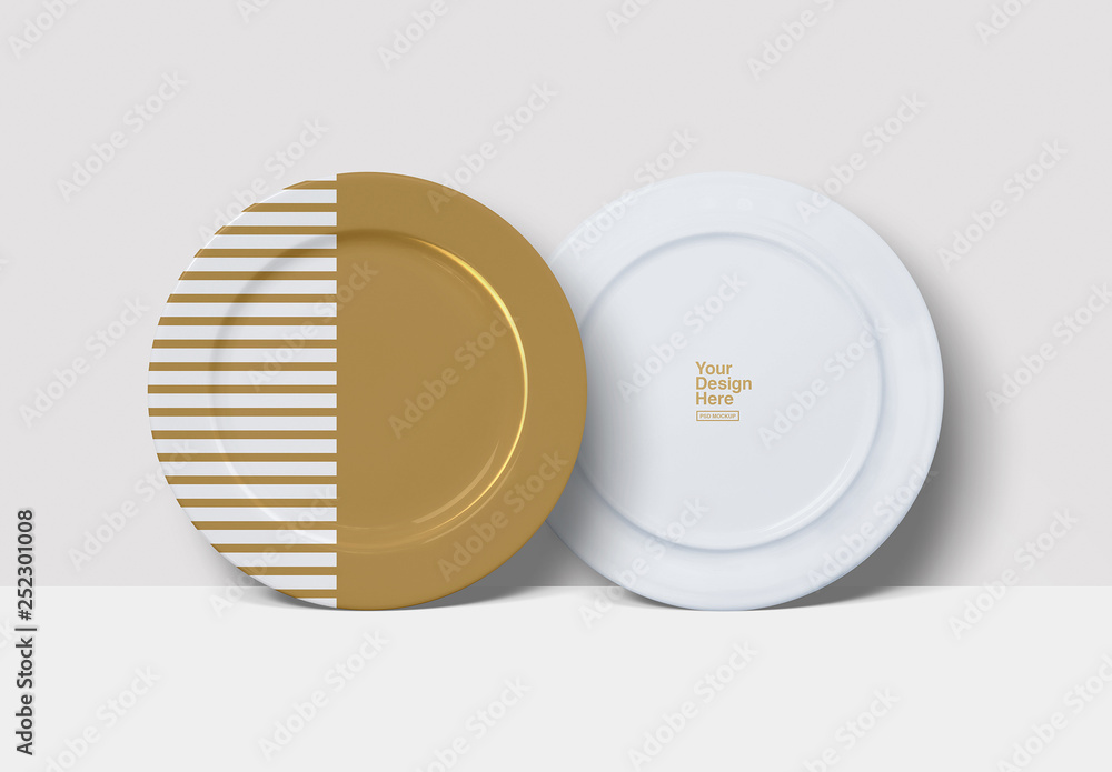 Plate Mockup Шаблон Stock | Adobe Stock
