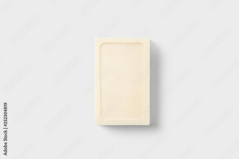 Soap bar on the white background with clipping path top view .High ...