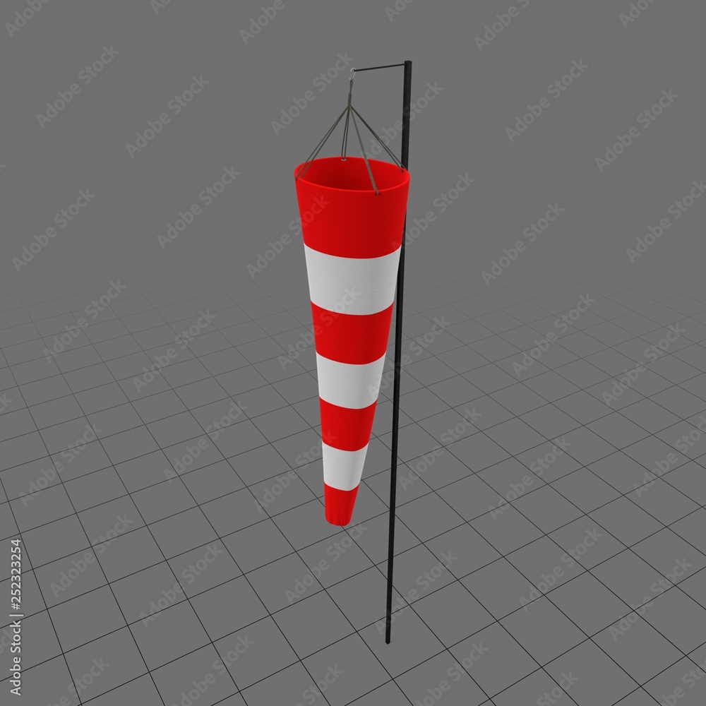 Hanging windsock Stock 3D asset | Adobe Stock