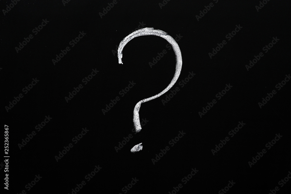 Question Mark ? On Blackboard Stock Photo | Adobe Stock