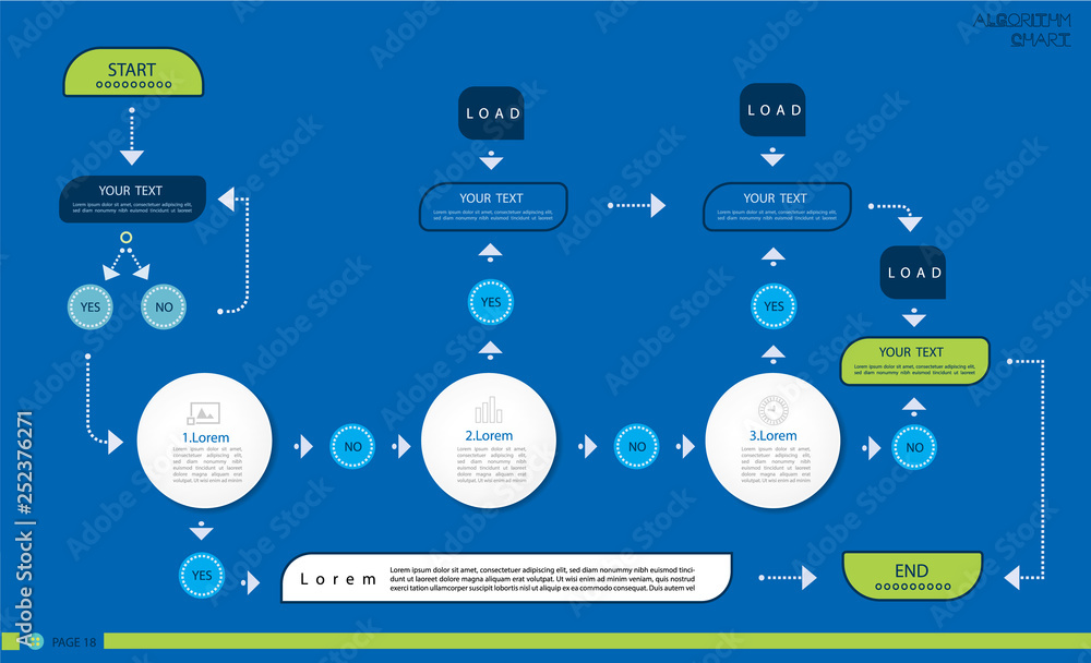 Set Infographic Business data visualization.Process chart,Algorithm ...