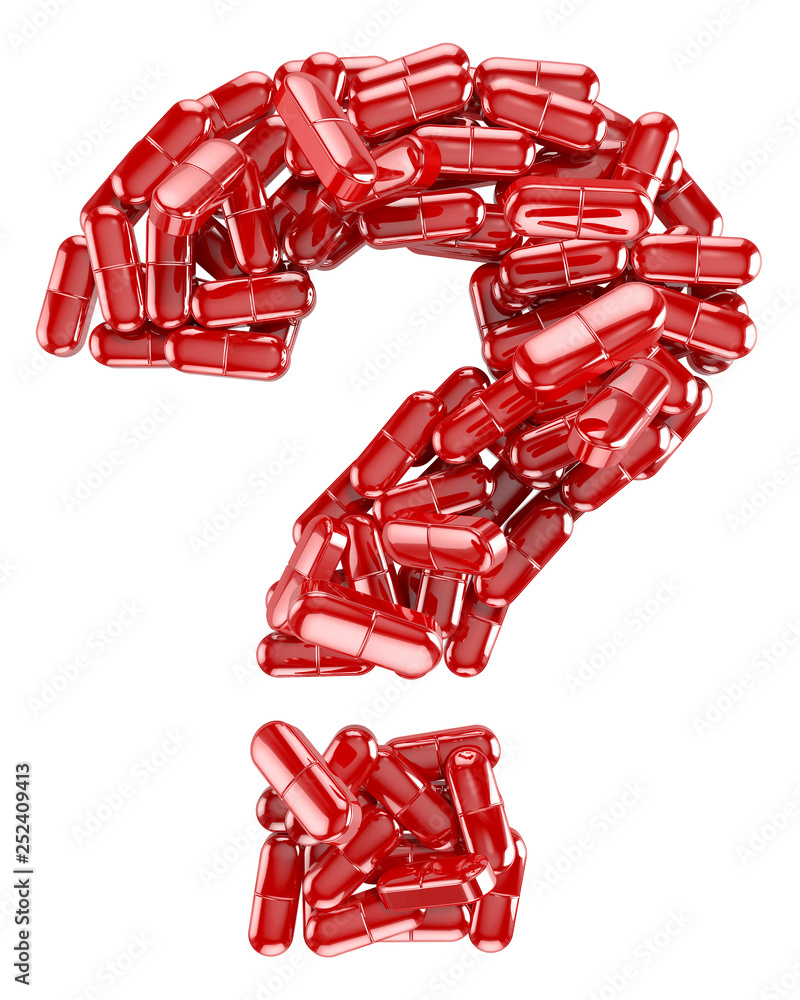 Medicines Collection® – Red question mark Stock Photo | Adobe Stock