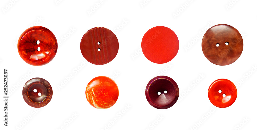 clothes 8 buttons on white background Stock Photo | Adobe Stock