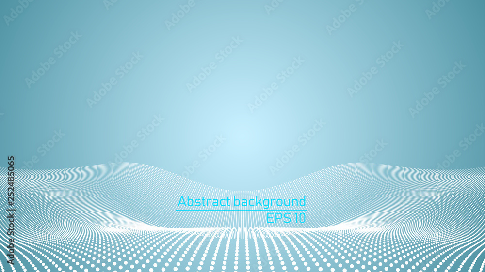 Illustration of futuristic vector background. Science or Technology ...