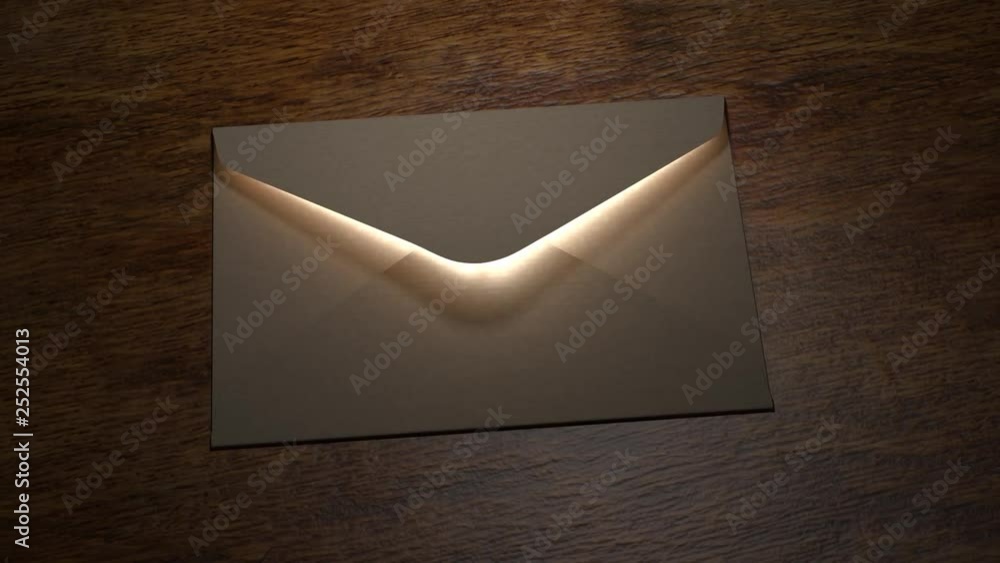 Letter. Mysterious letter with magic light. 53. Stock Video | Adobe Stock