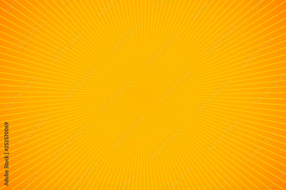Bright orange and yellow rays vector background Stock Vector | Adobe Stock