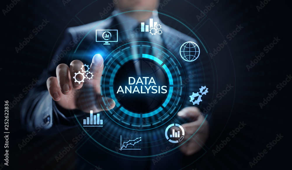 Data analysis business intelligence analytics internet technology ...