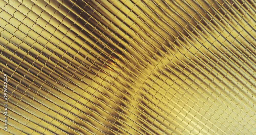 gold foil tiles texture seamless loop background 3D rendering Stock ...