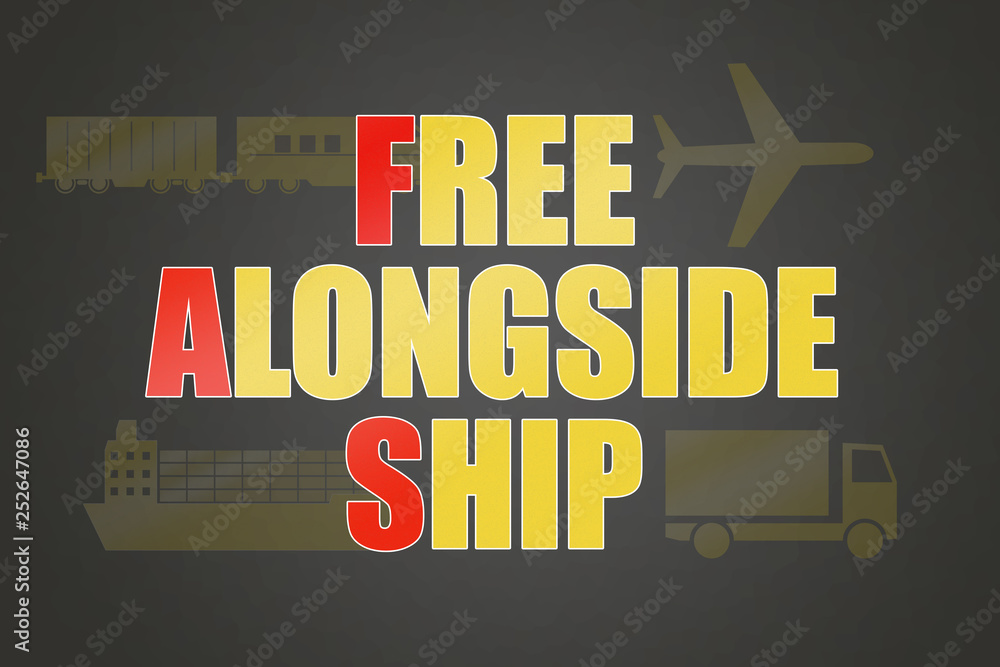 Incoterm, Free Alongside Ship Stock Illustration | Adobe Stock