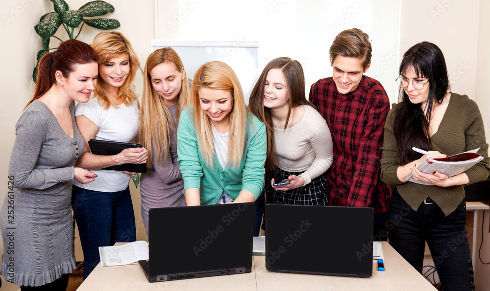 lesson teacher school computer business team work space class mate ...