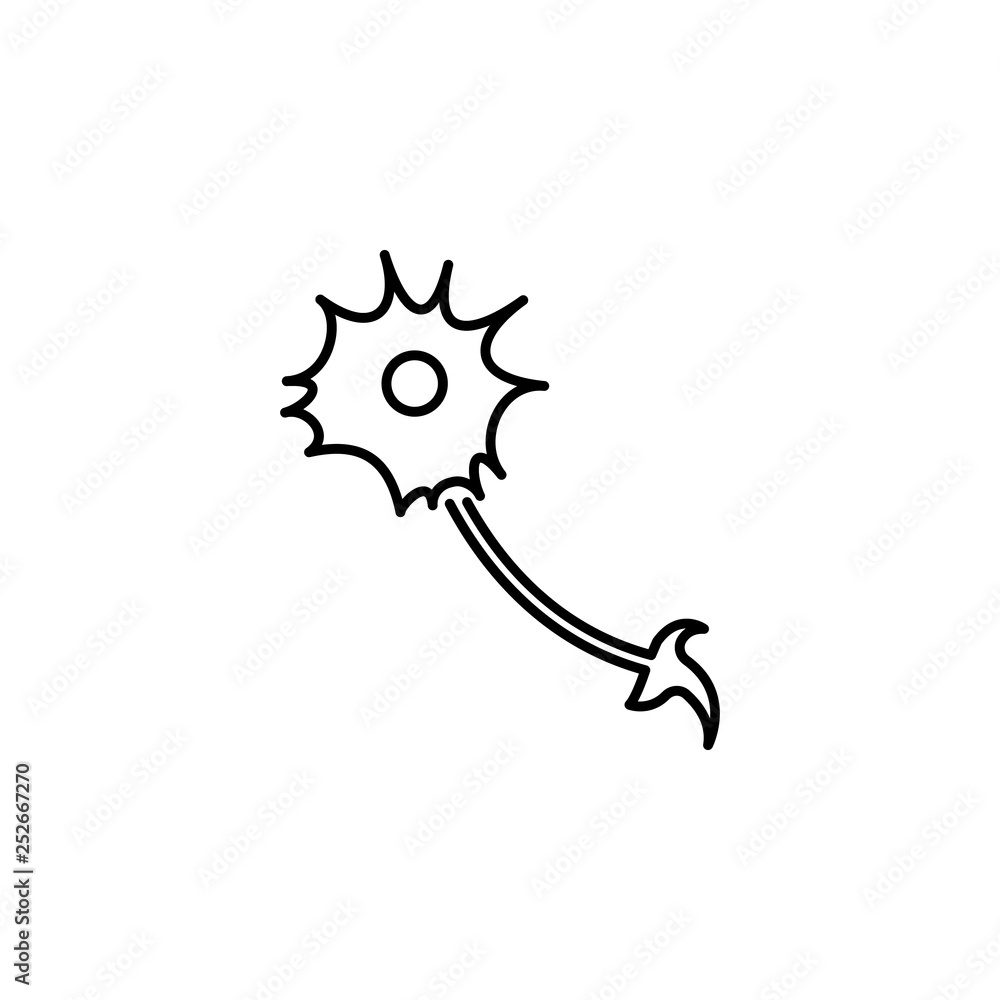 human organ neuron outline icon. Signs and symbols can be used for web ...