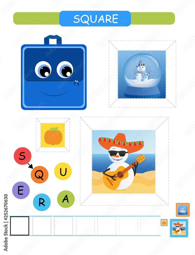 Square Preschool Printable