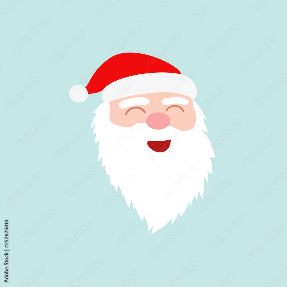 Santa Claus Face Vector