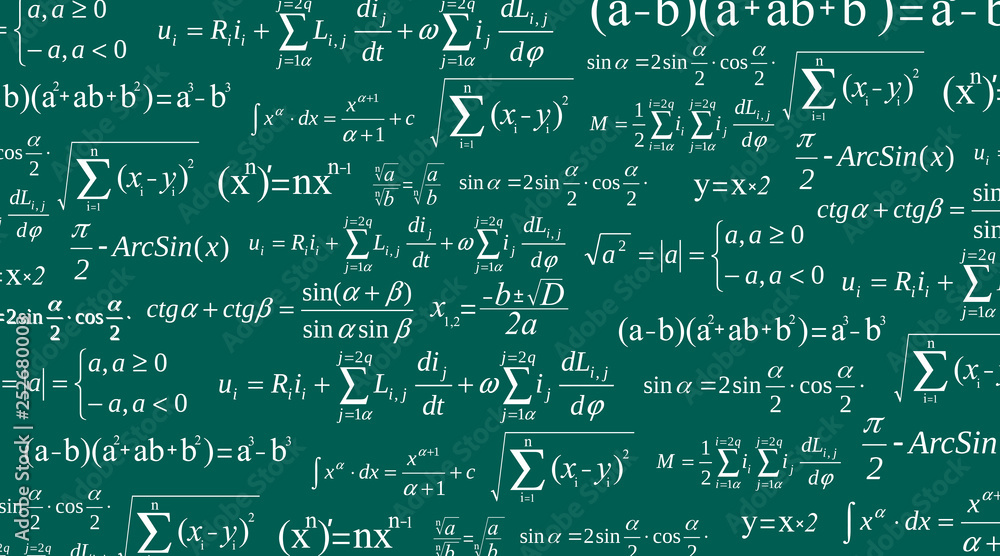 Creative Vector Illustration Of Math Equation Mathematical Arithmetic