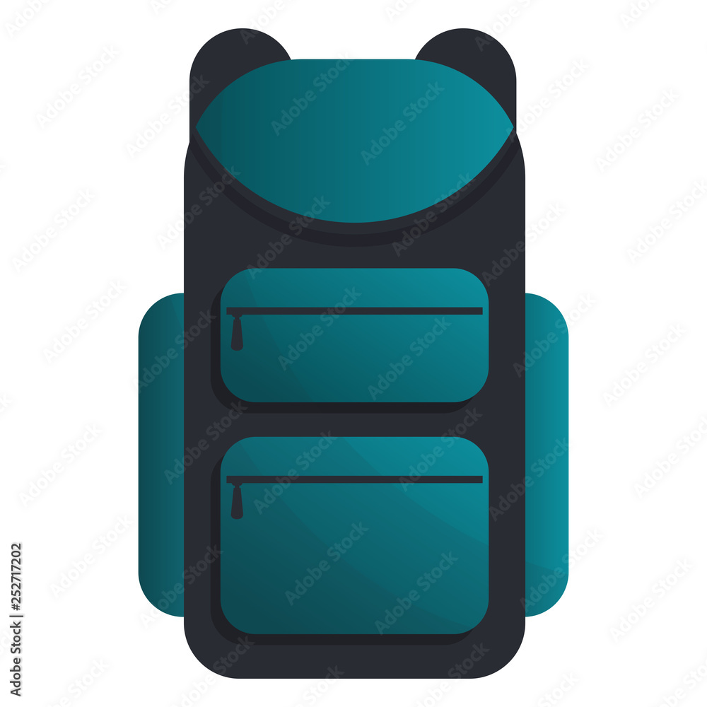 backpack in cartoon style, vector illustration. Stock Vector | Adobe Stock