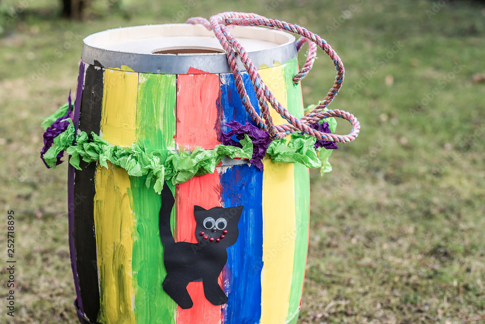 hit the cat out of the barrel, an old danish tradition on Lenten Sunday ...