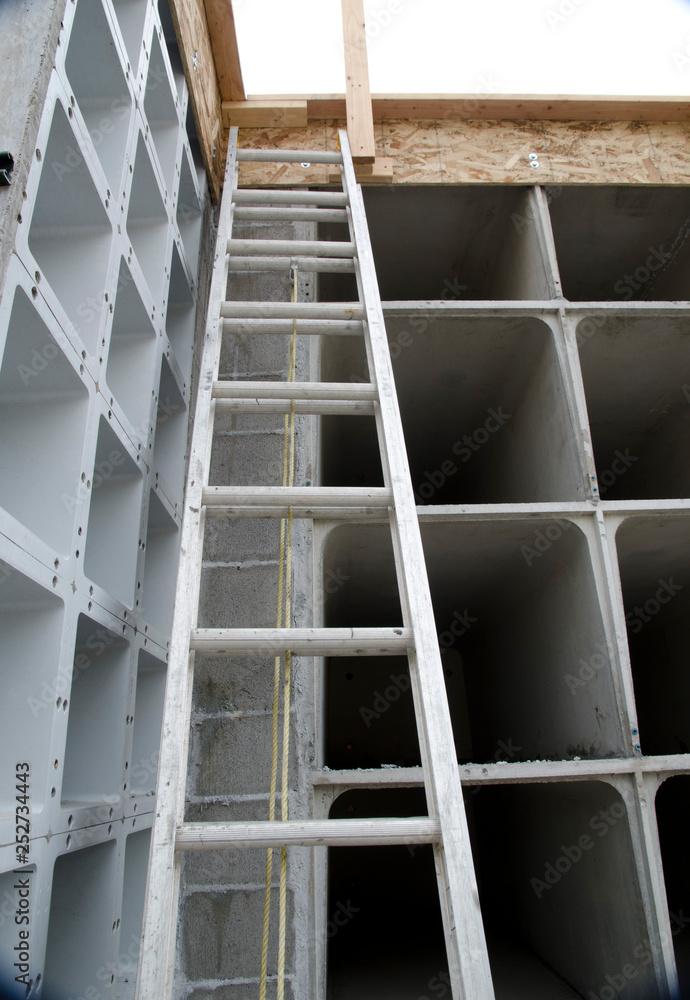 LADDER, STEEL, metal, structure, concrete, design, grey, climb, up ...