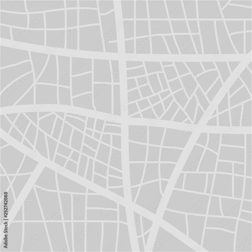 City street map Stock Vector | Adobe Stock