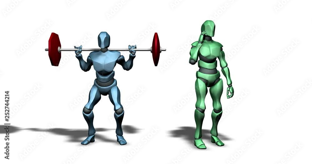 Vidéo Stock Concept / visual metaphor with copy space: Working hard, or ...