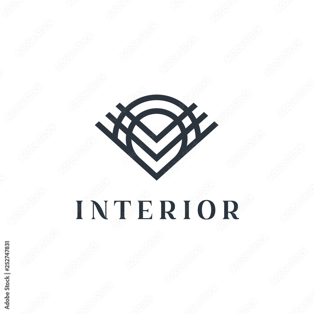 logo for interior, furniture shops, decor items and home decoration ...