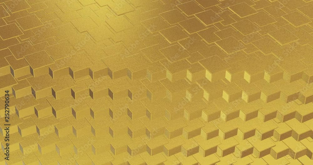 Abstract geometric golden backgroundfoil tiles texture seamless loop ...