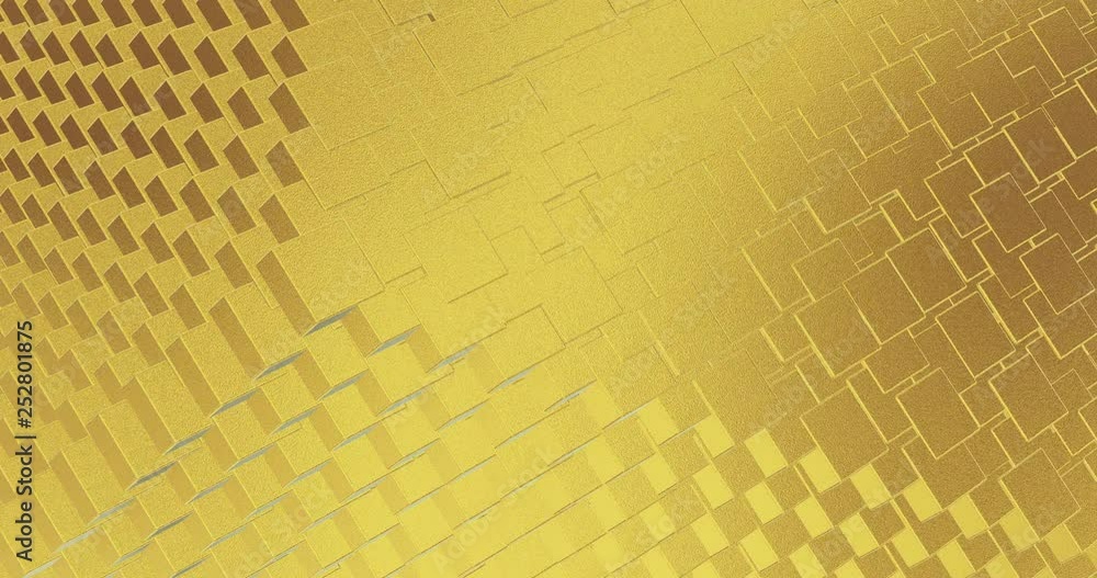 Abstract geometric golden backgroundfoil tiles texture seamless loop ...
