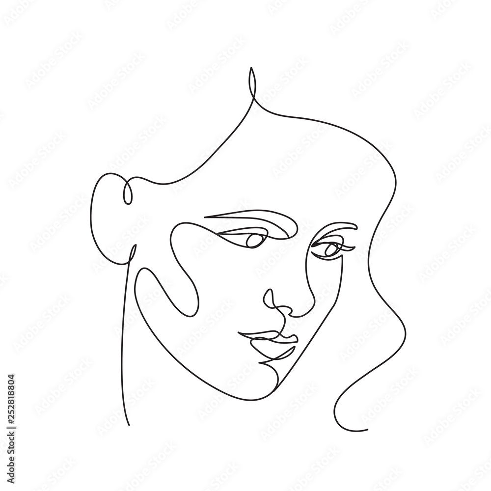 Abstract face icon Stock Illustration | Adobe Stock