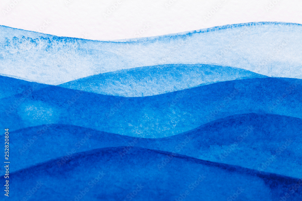 Blue watercolor background Stock Photo | Adobe Stock