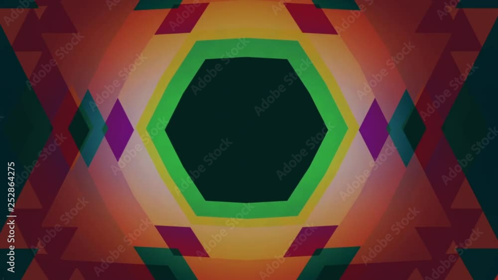 Retro star shaped design in modern style. Animated background with ...