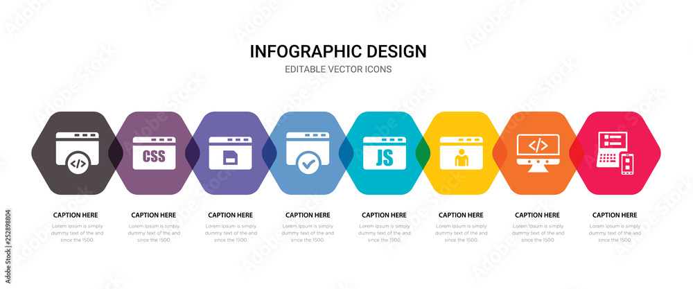 simple set of responsive, coding, profile, java script icons, contains ...