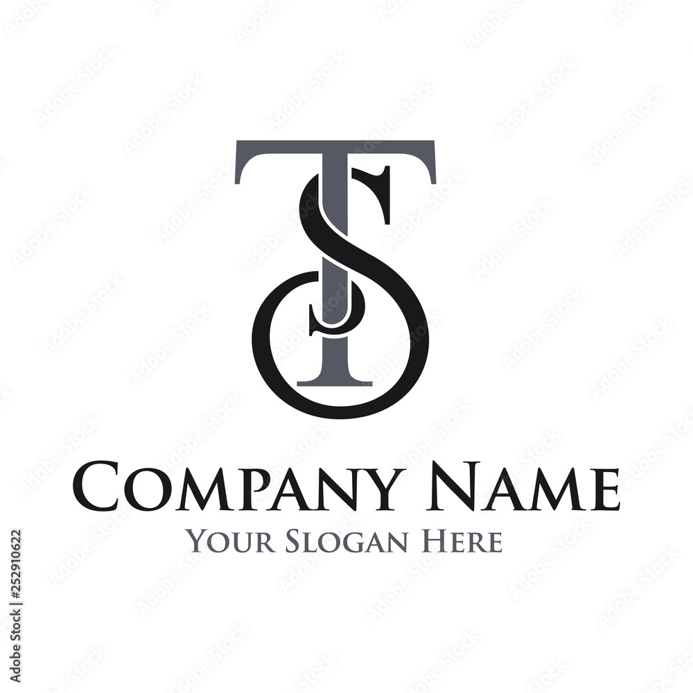 letter initial TS vector logo template Stock Vector | Adobe Stock
