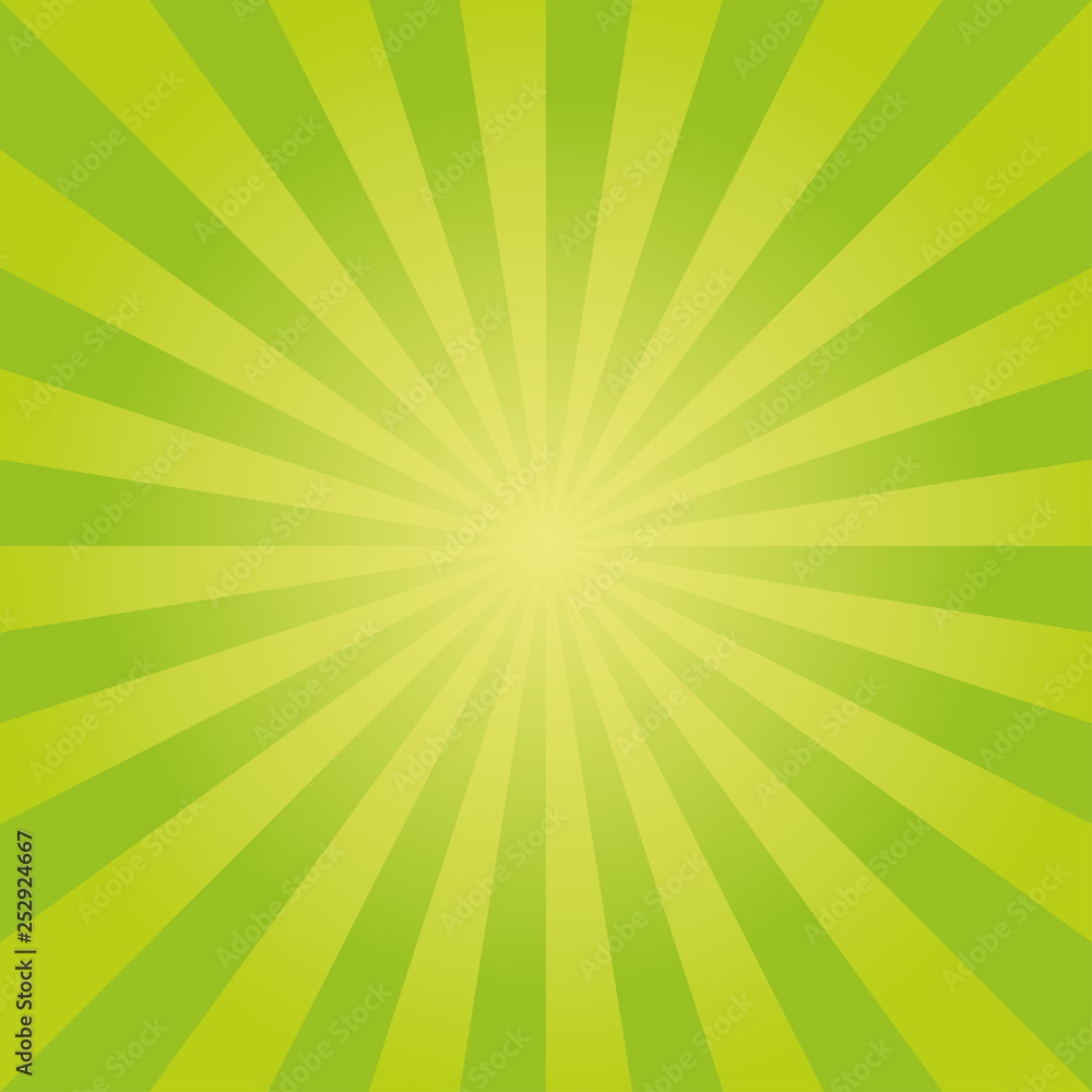 Sunburst vector pattern with green color palette. Stock Vector | Adobe ...