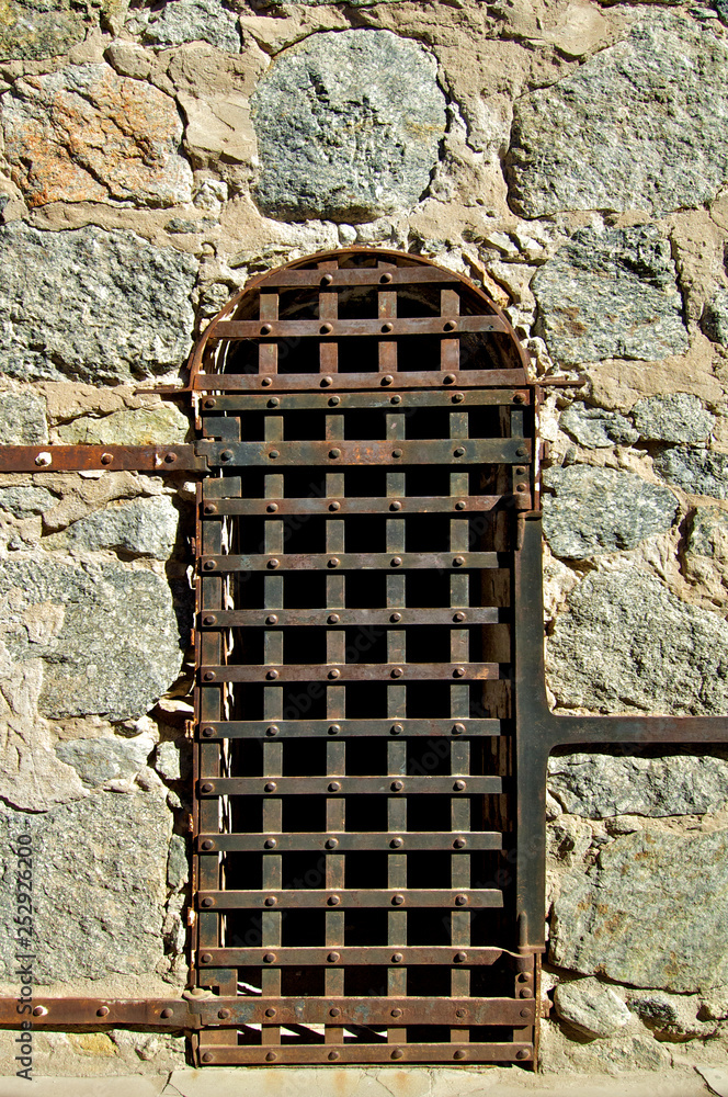 Old Wrought Iron Bar Prison Door, Yuma Territorial Prison 1876-1909, Arizona Stock Photo | Adobe ...