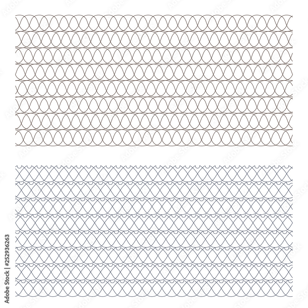 Guilloche background. Digital watermark for security papers ...