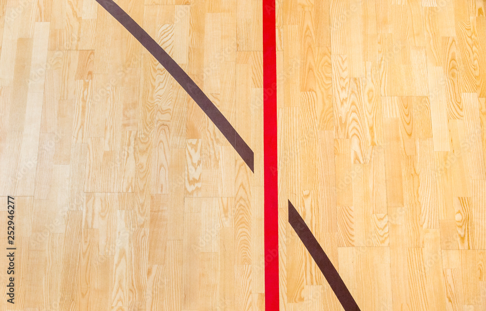 wooden floor badminton, futsal, handball, volleyball, football, soccer ...