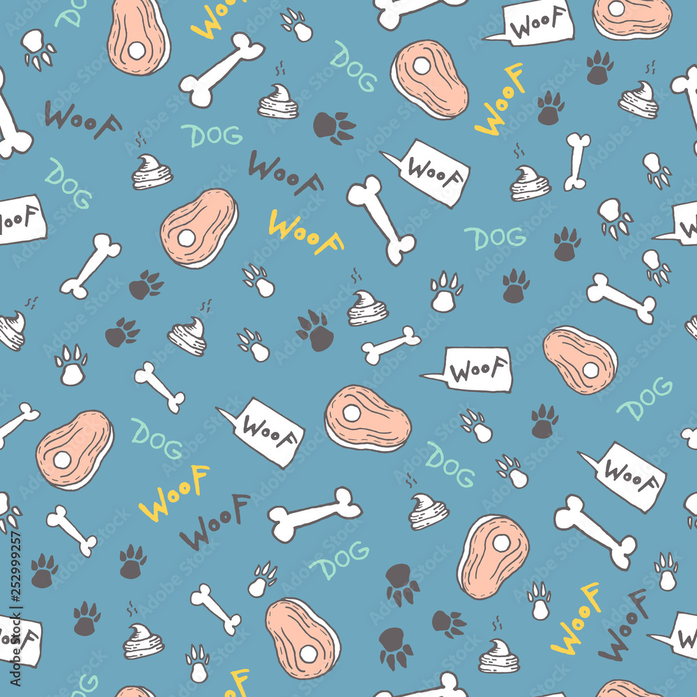 Dog Paw Print Background
