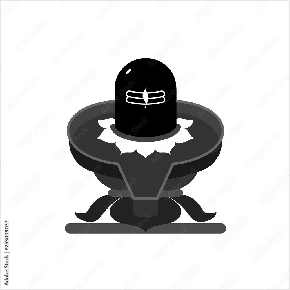 Shivling Icon, The Holy Statue Stock Vector | Adobe Stock