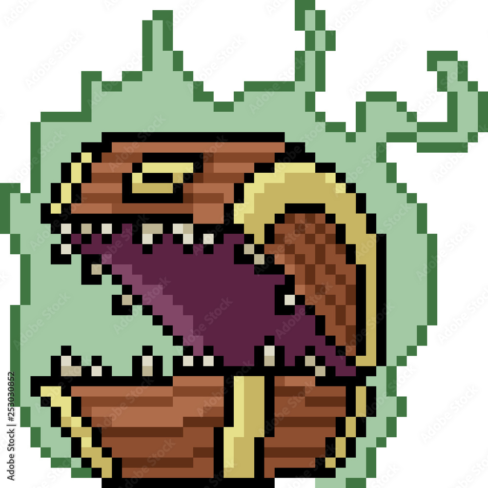 vector pixel art mimic Stock Vector | Adobe Stock