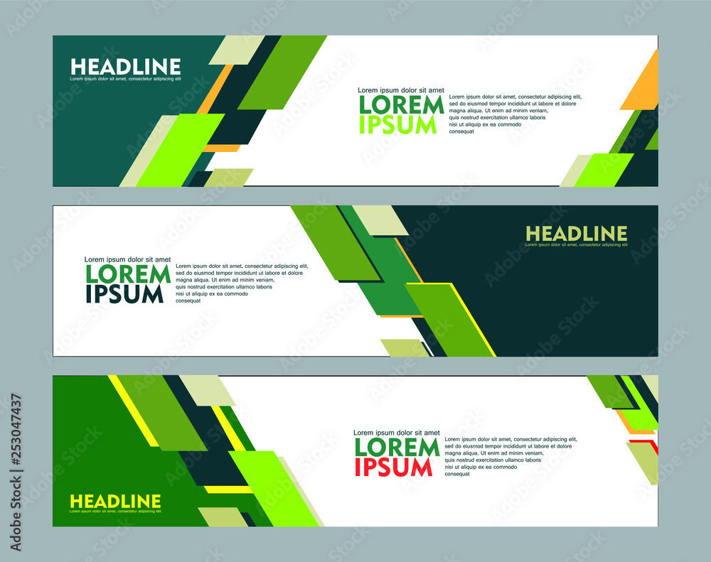 Set of banner design, for web banner, brochure, fyler, book cover and ...