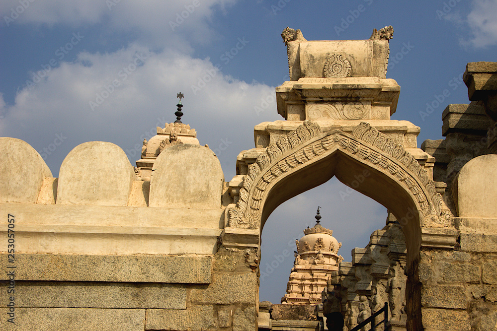 Temple Tower and Arch, Lepakshi Stock Photo | Adobe Stock